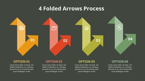 Diagrama de proceso de flechas plegadas