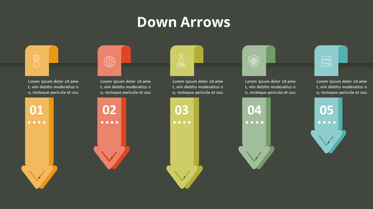 Folded Arrows Process Diagram