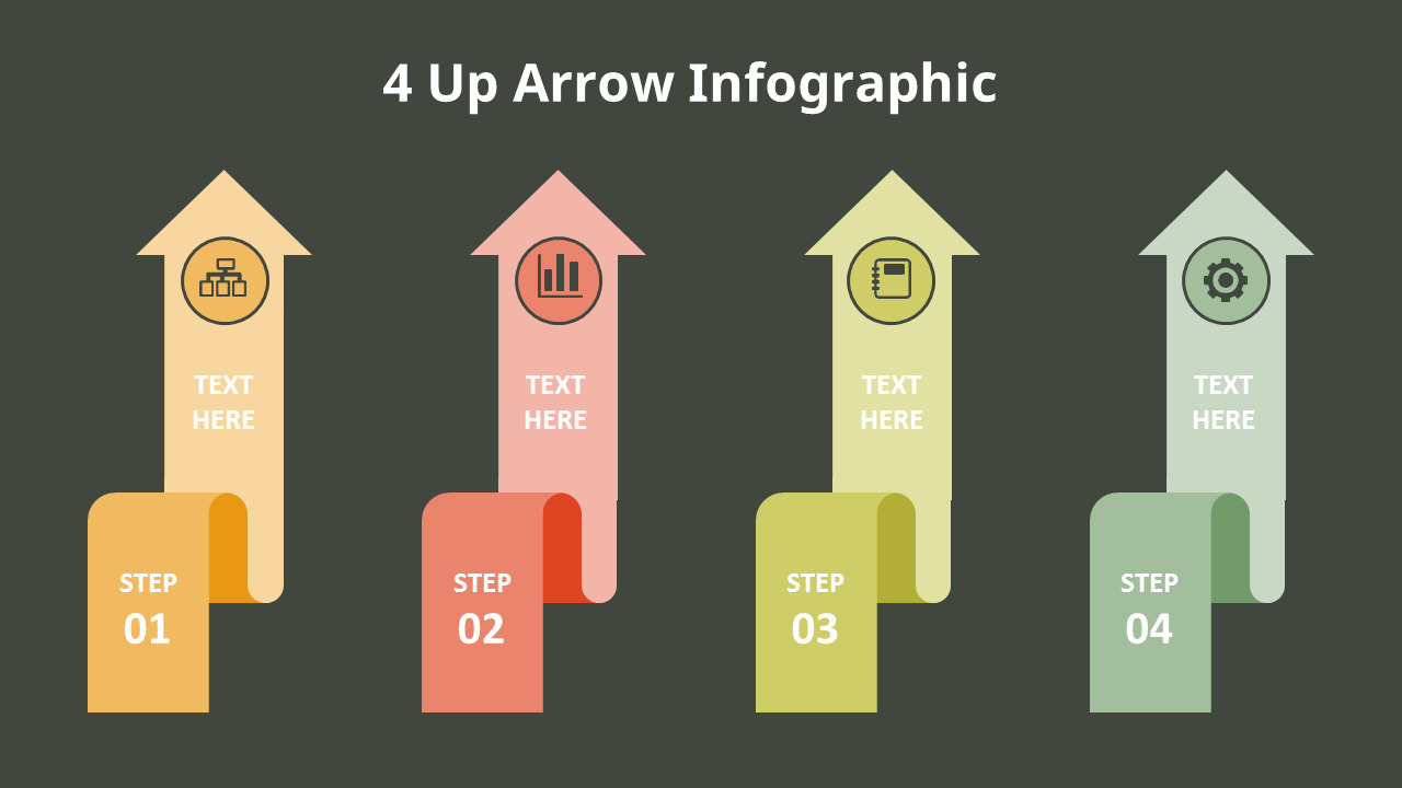 Folded Arrows Process Diagram
