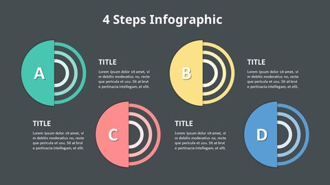Four Steps with Text Boxes|Process|Diagram