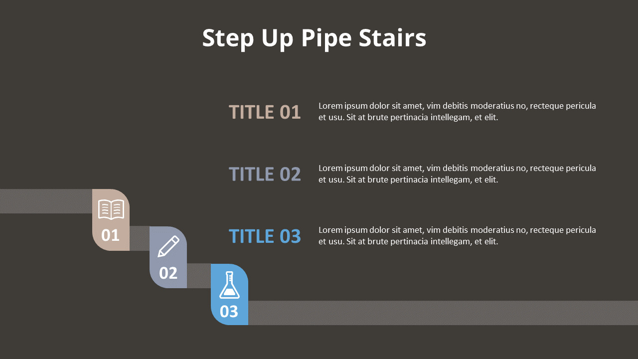 Step Up Process Diagram PPT