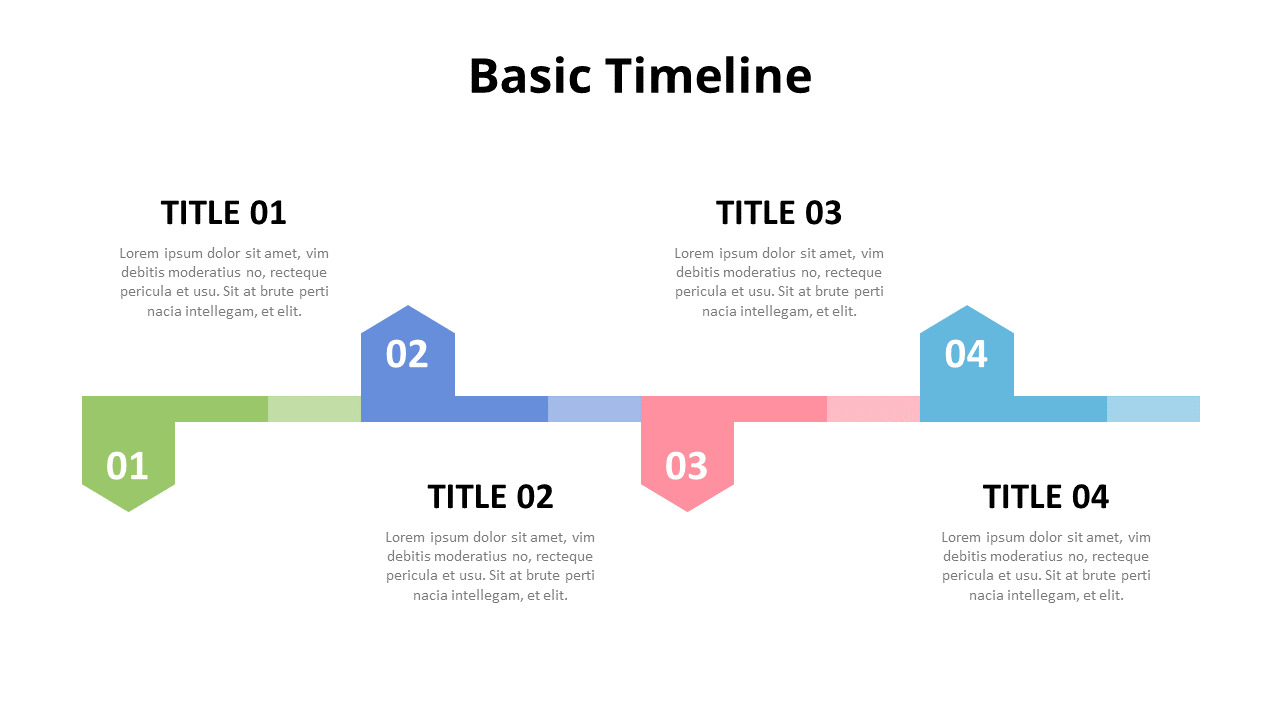 Timeline Process with Icons|Diagram