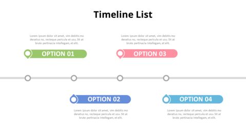 Timeline Process with Icons|Diagram