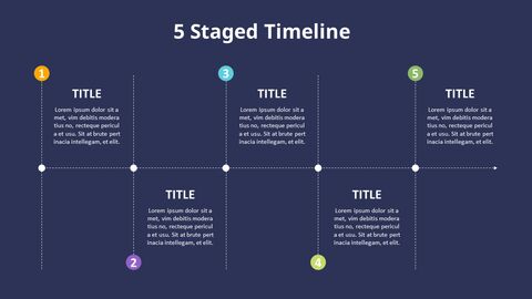 Timeline Process with Icons|Diagram