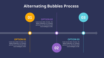 Timeline Process with Icons|Diagram