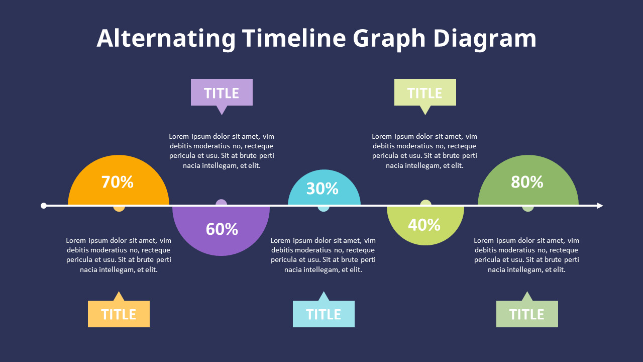 Timeline Process with Icons|Diagram