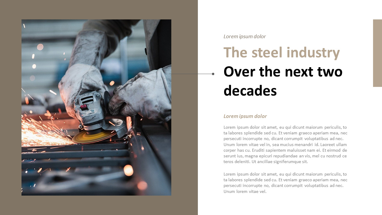 About Steel Industry Business Strategy PPT|Templates