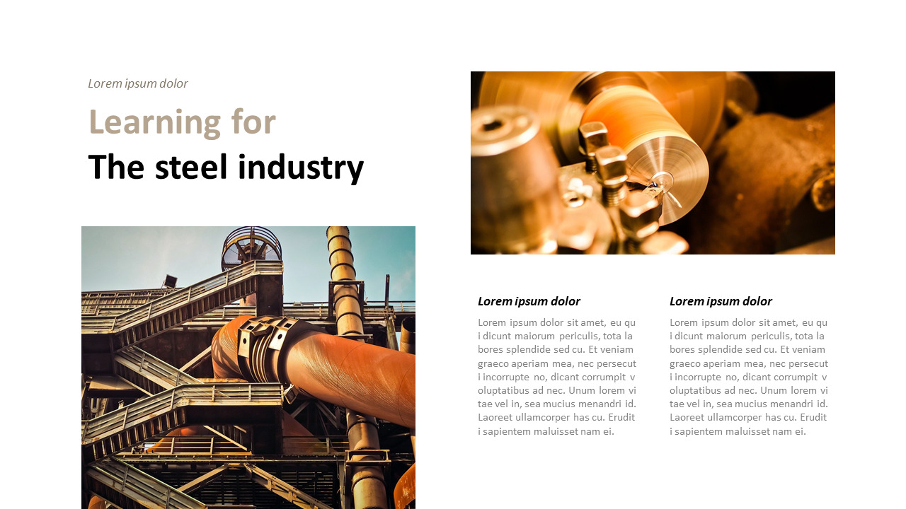 About Steel Industry Business Strategy PPT|Templates