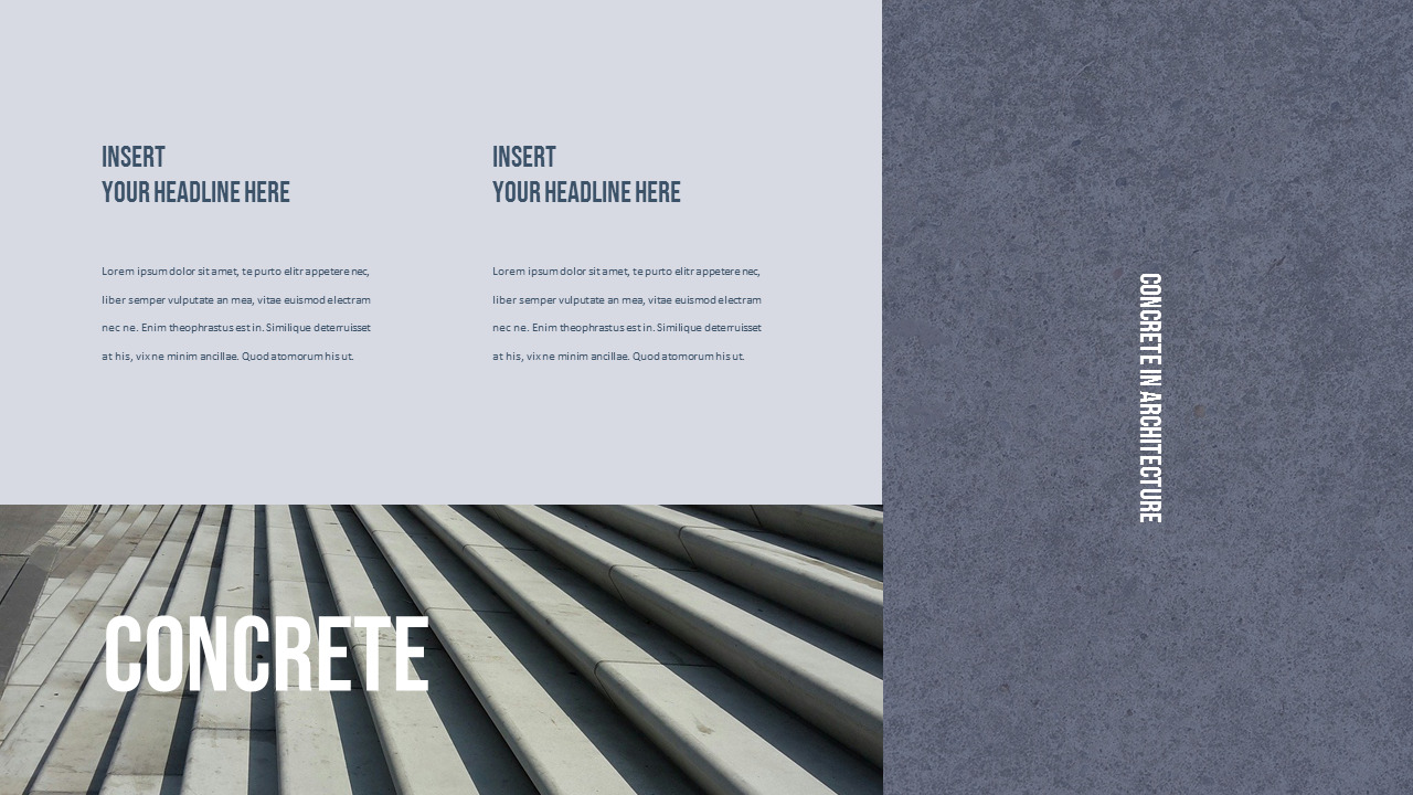 Concrete Business plan Templates PPT|Construction