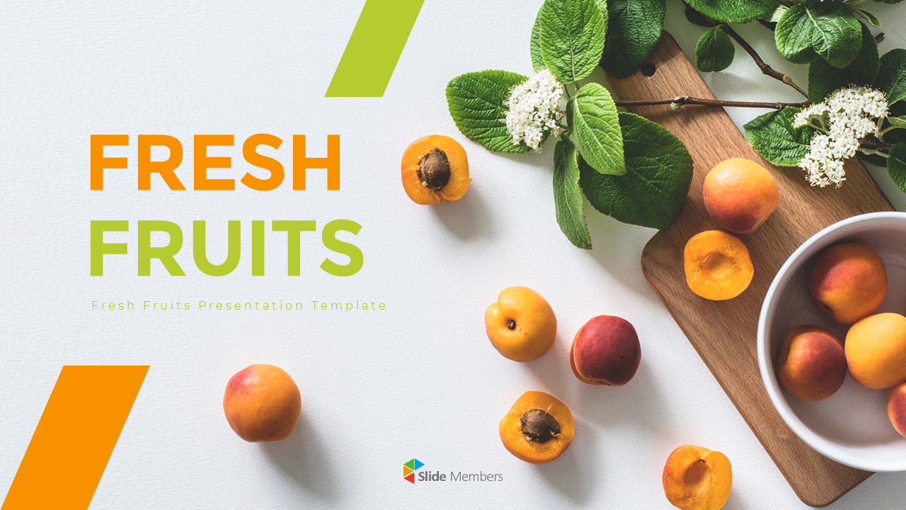 Frutas frescas Presentaciones PPT|Negocio|Plantillas