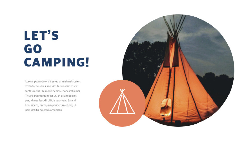 Camping slide template|Lifestyle|Keynote