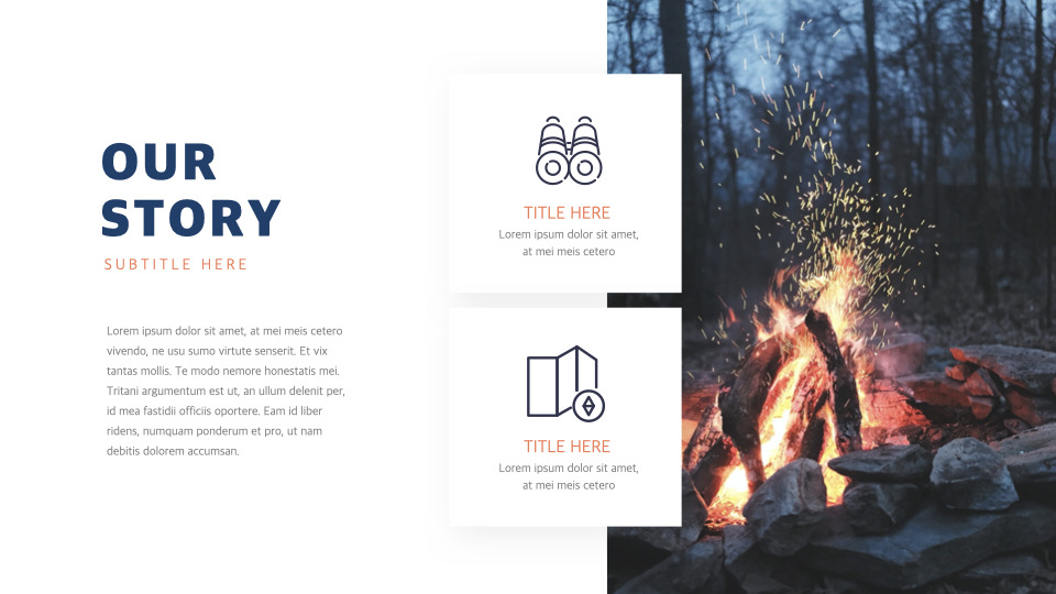 Camping slide template|Lifestyle|Keynote