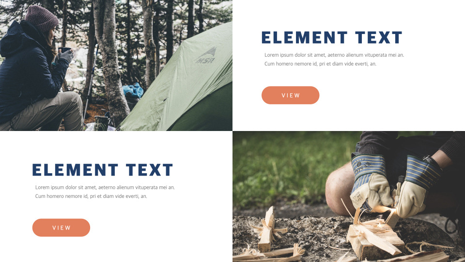 Camping slide template|Lifestyle|Keynote