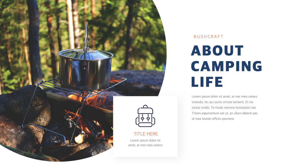 Camping slide template|Lifestyle|Keynote