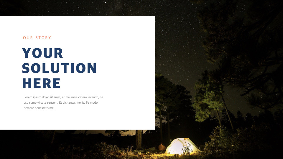 Camping slide template|Lifestyle|Keynote