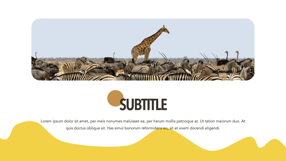 Giraffe team presentation template|Lifestyle|Keynote