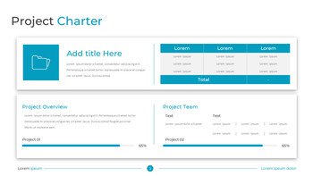 Project Charter PPT Layout|Business Model|Single Slides