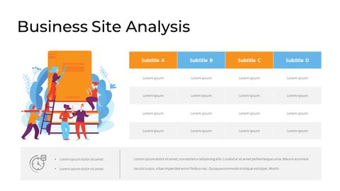 Business Site Analysis with Infographic Page Design|Single Slides