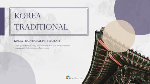 Korea Traditional slide powerpoint|Business|Templates