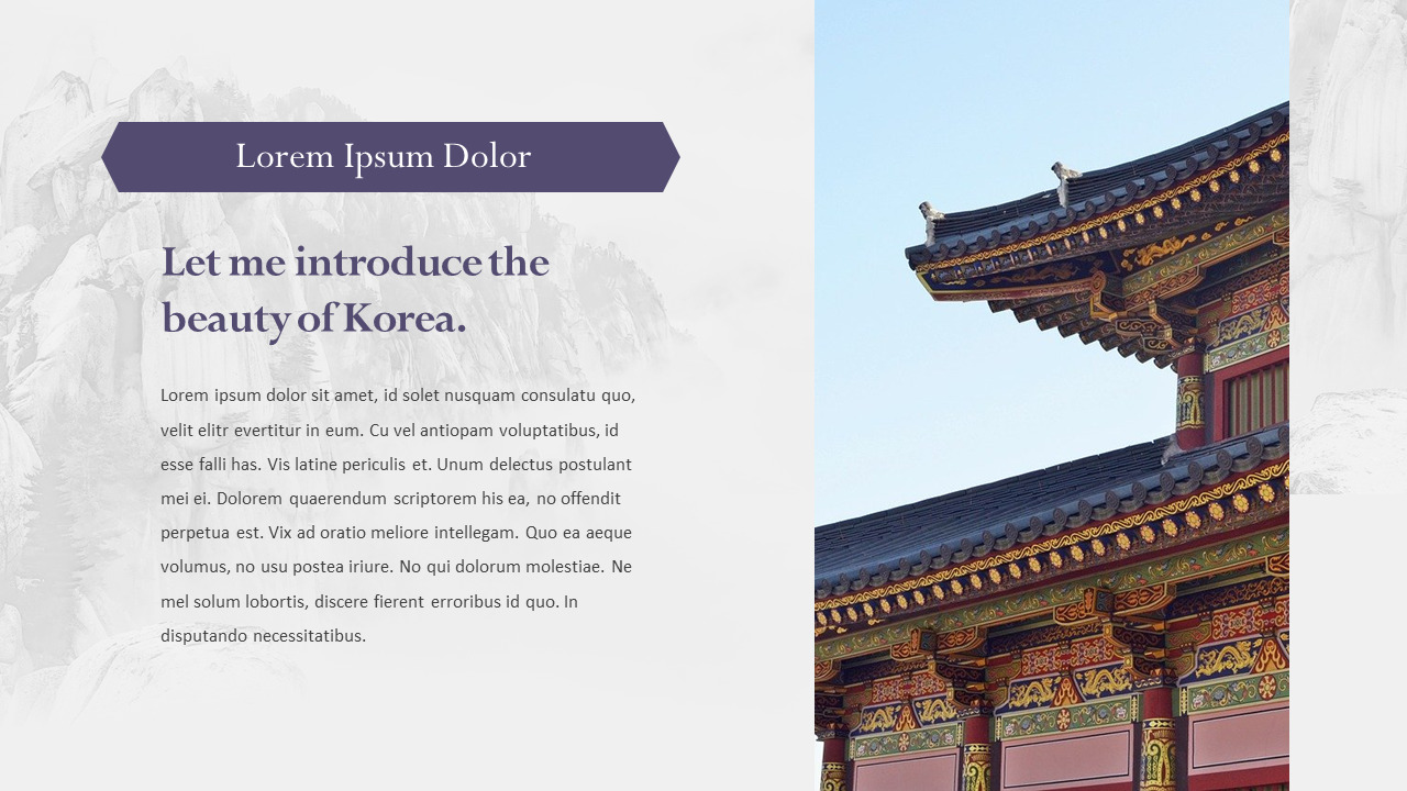 Korea Traditional slide powerpoint|Business|Templates