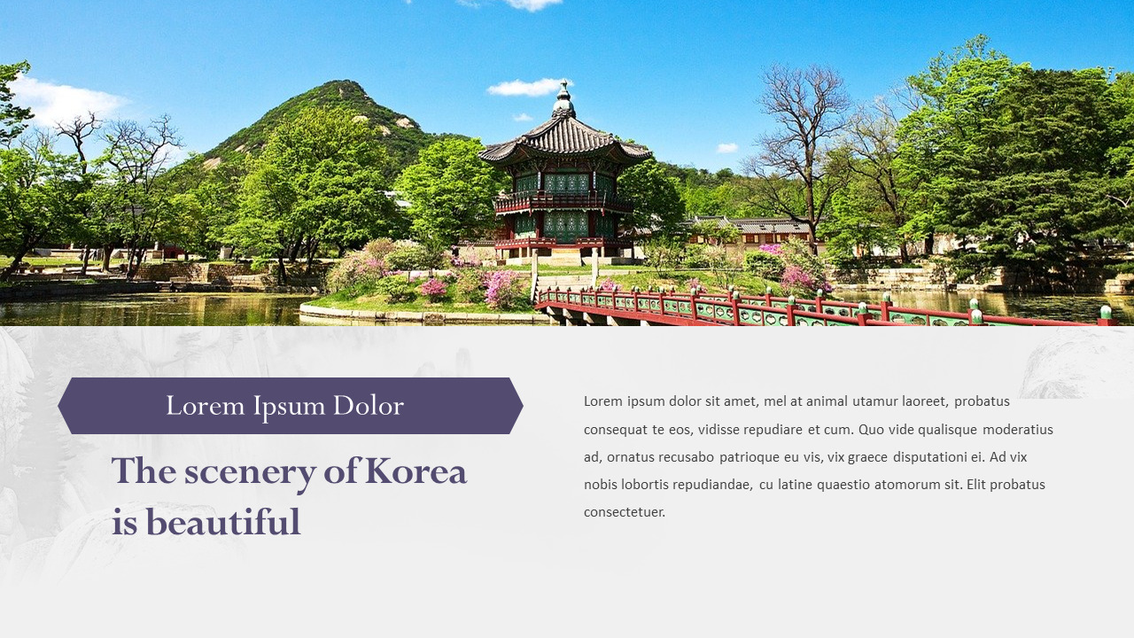 Korea Traditional slide powerpoint|Business|Templates