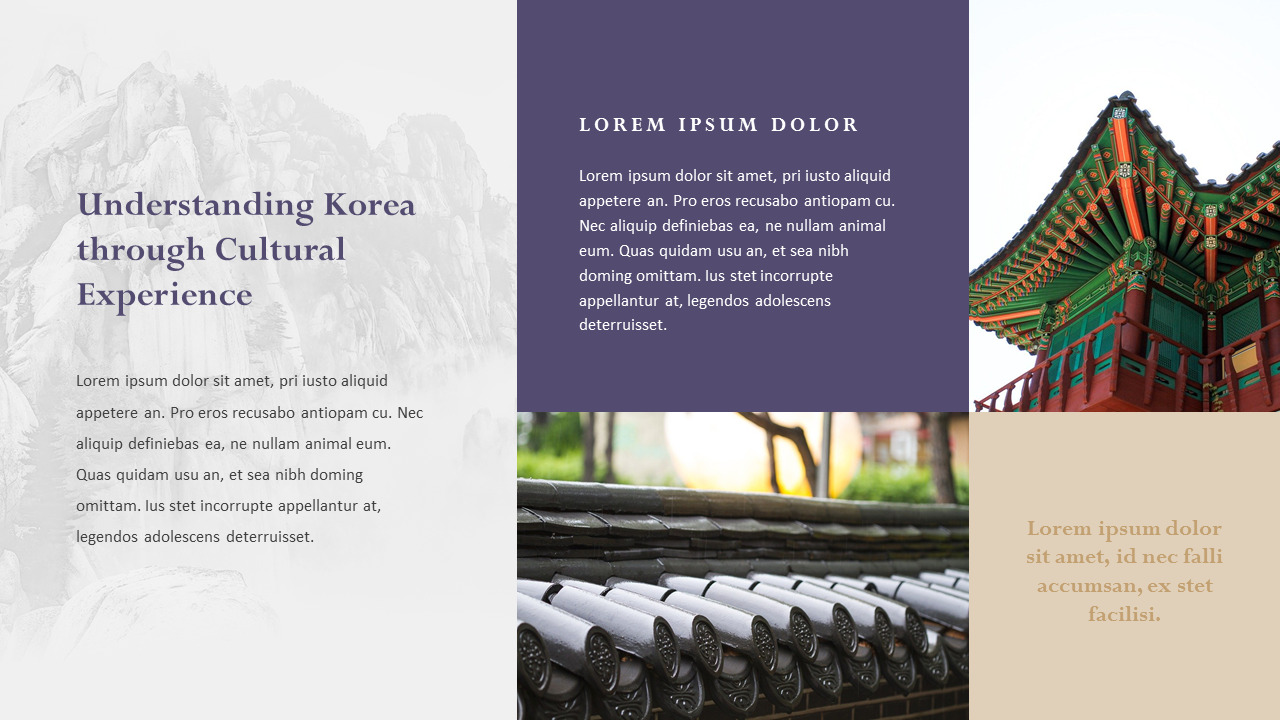 Korea Traditional slide powerpoint|Business|Templates