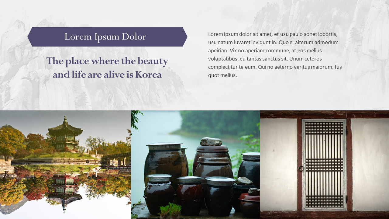 Korea Traditional slide powerpoint|Business|Templates