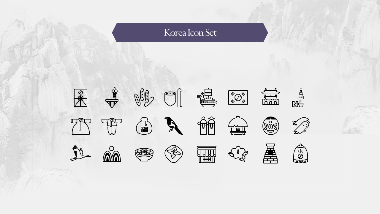 Korea Traditional slide powerpoint|Business|Templates