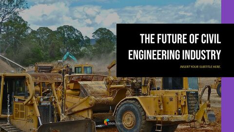 The Future of Civil Engineering Industry PPT Design Templates|Business