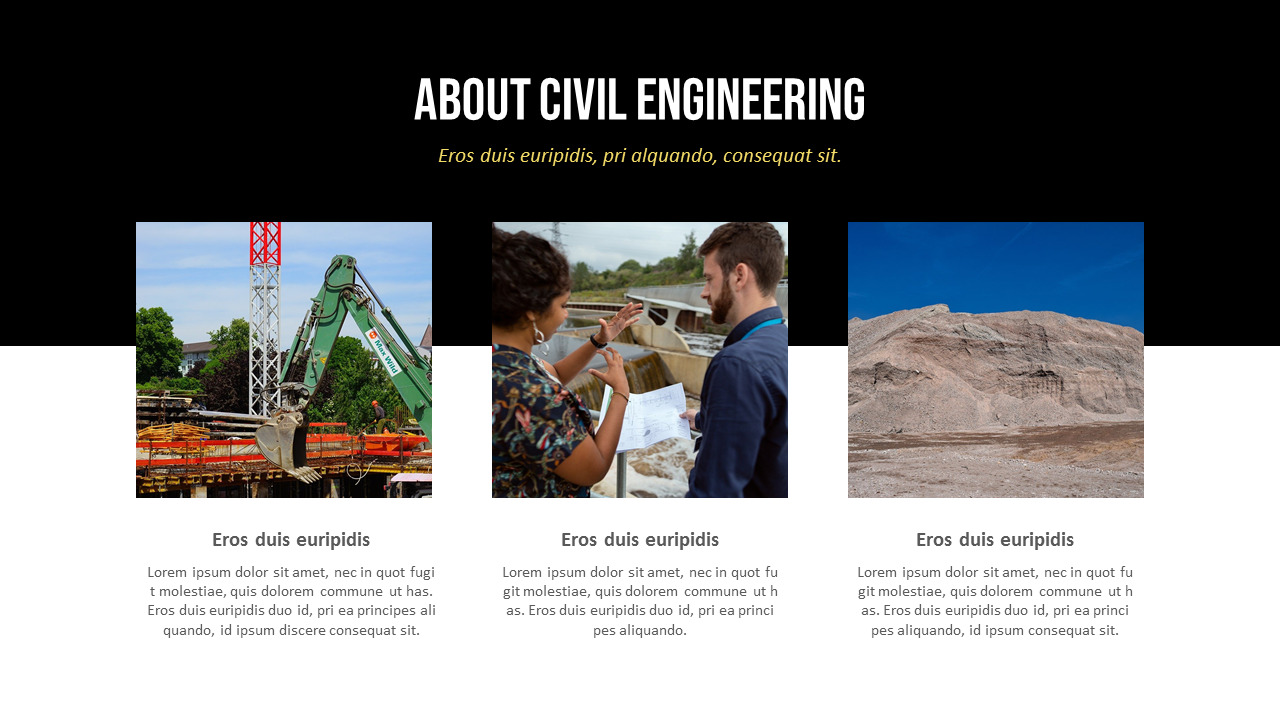 The Future of Civil Engineering Industry PPT Design Templates|Business