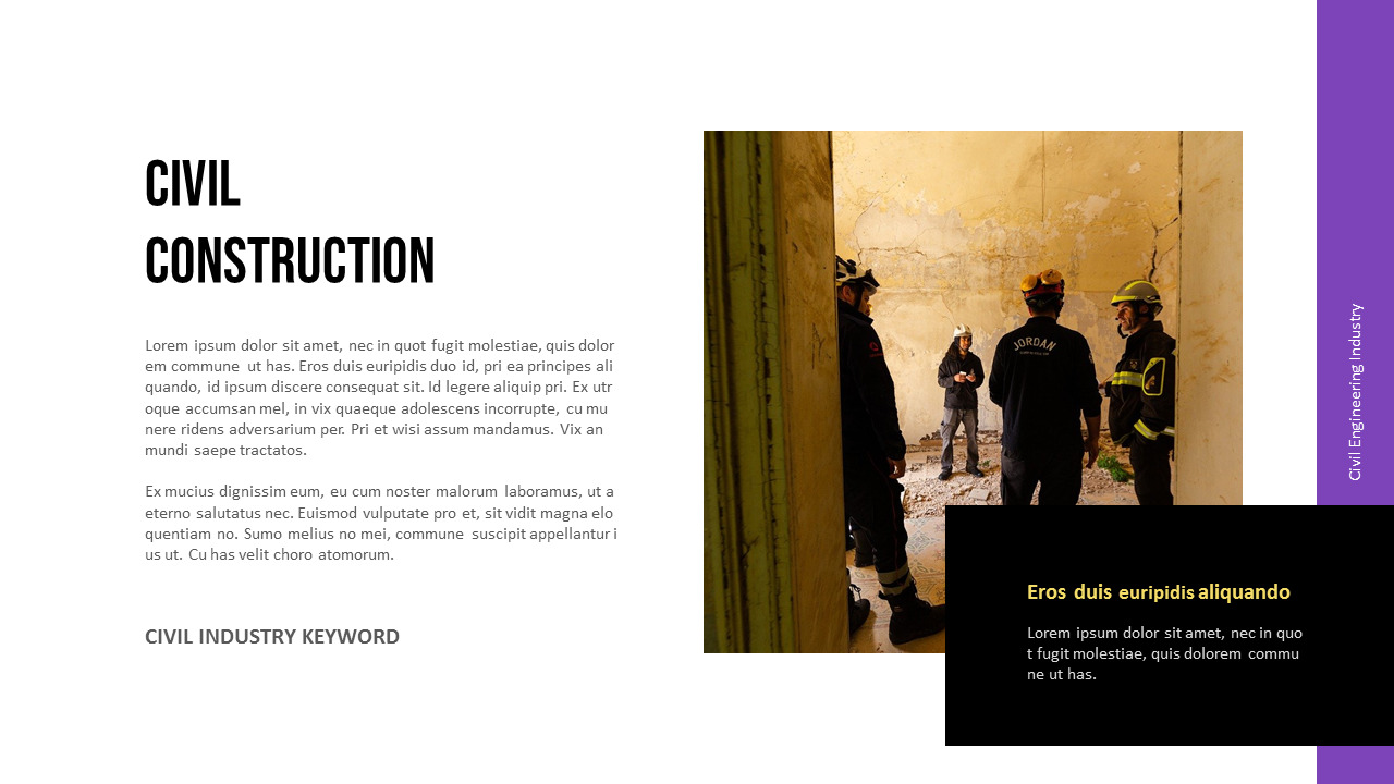 The Future of Civil Engineering Industry PPT Design Templates|Business