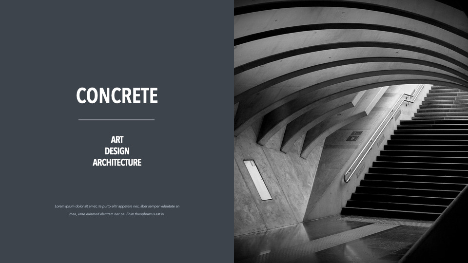 Concrete keynote theme|Construction