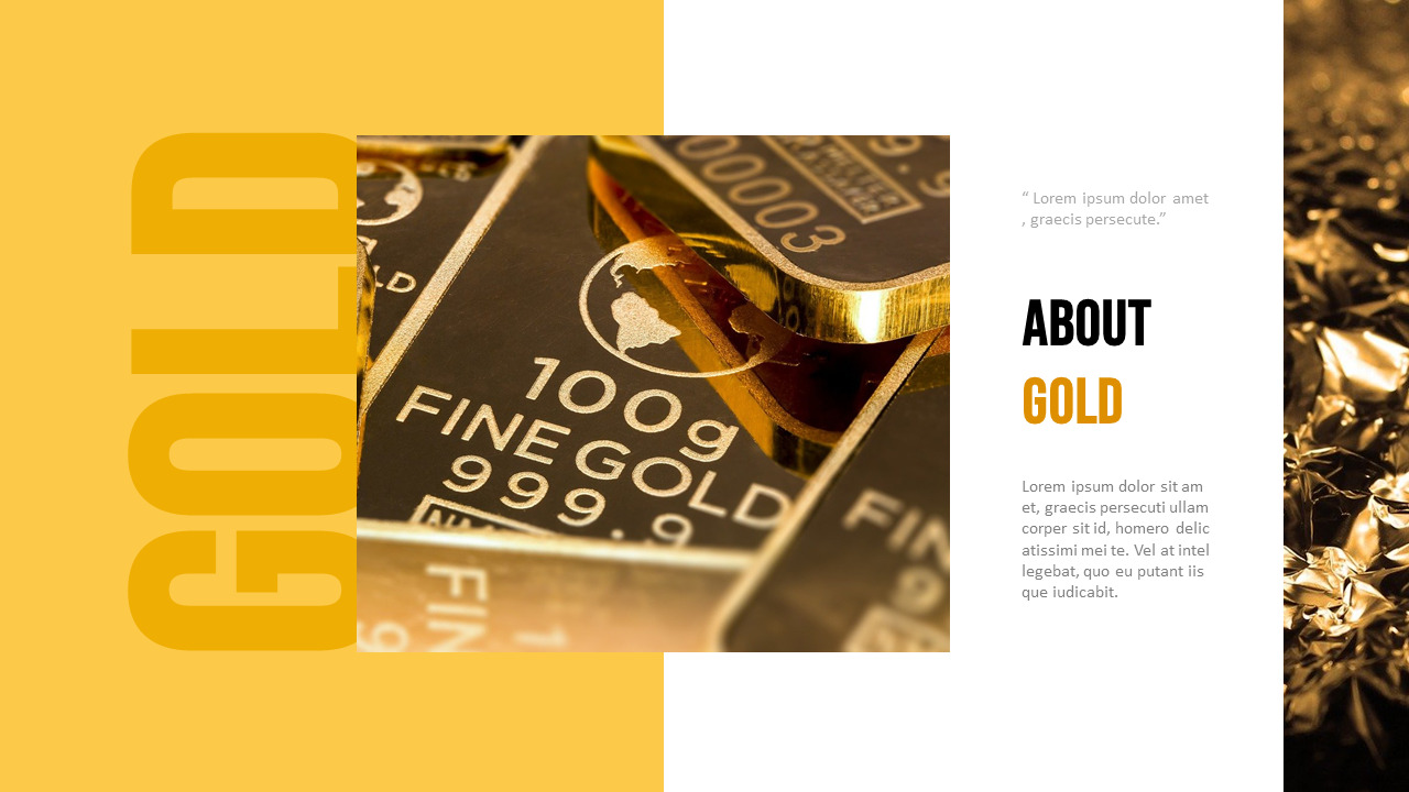 Amazing Facts about Gold PPT Presentation|Finance|Templates