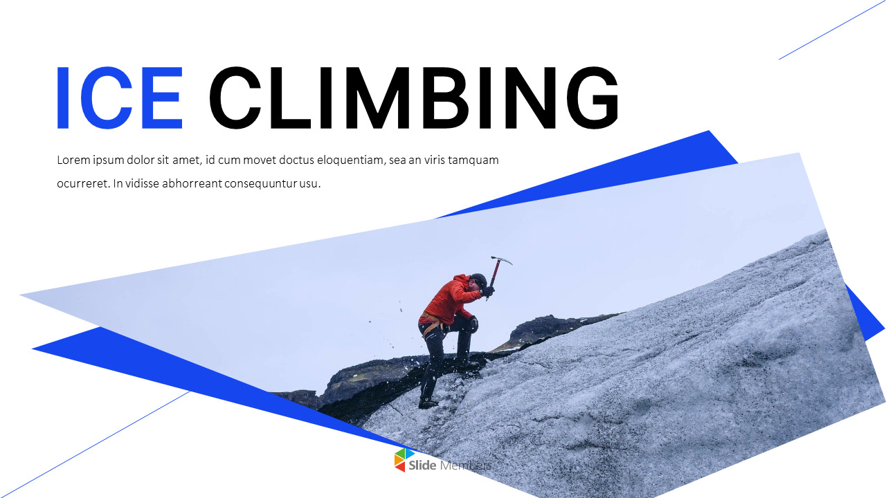 Ice Climbing Business Presentation PPT|Lifestyle|Templates