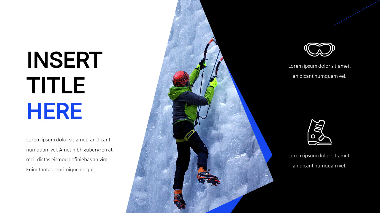Ice Climbing Business Presentation PPT|Lifestyle|Templates