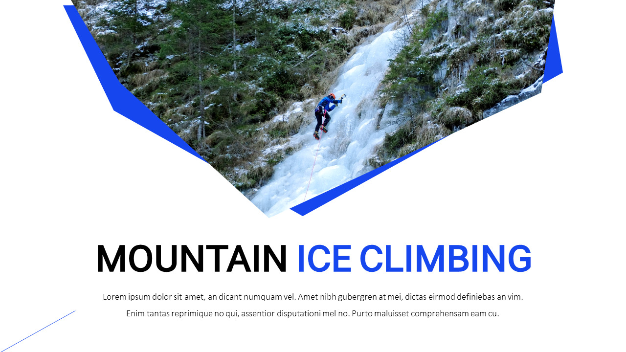 Ice Climbing Business Presentation PPT|Lifestyle|Templates
