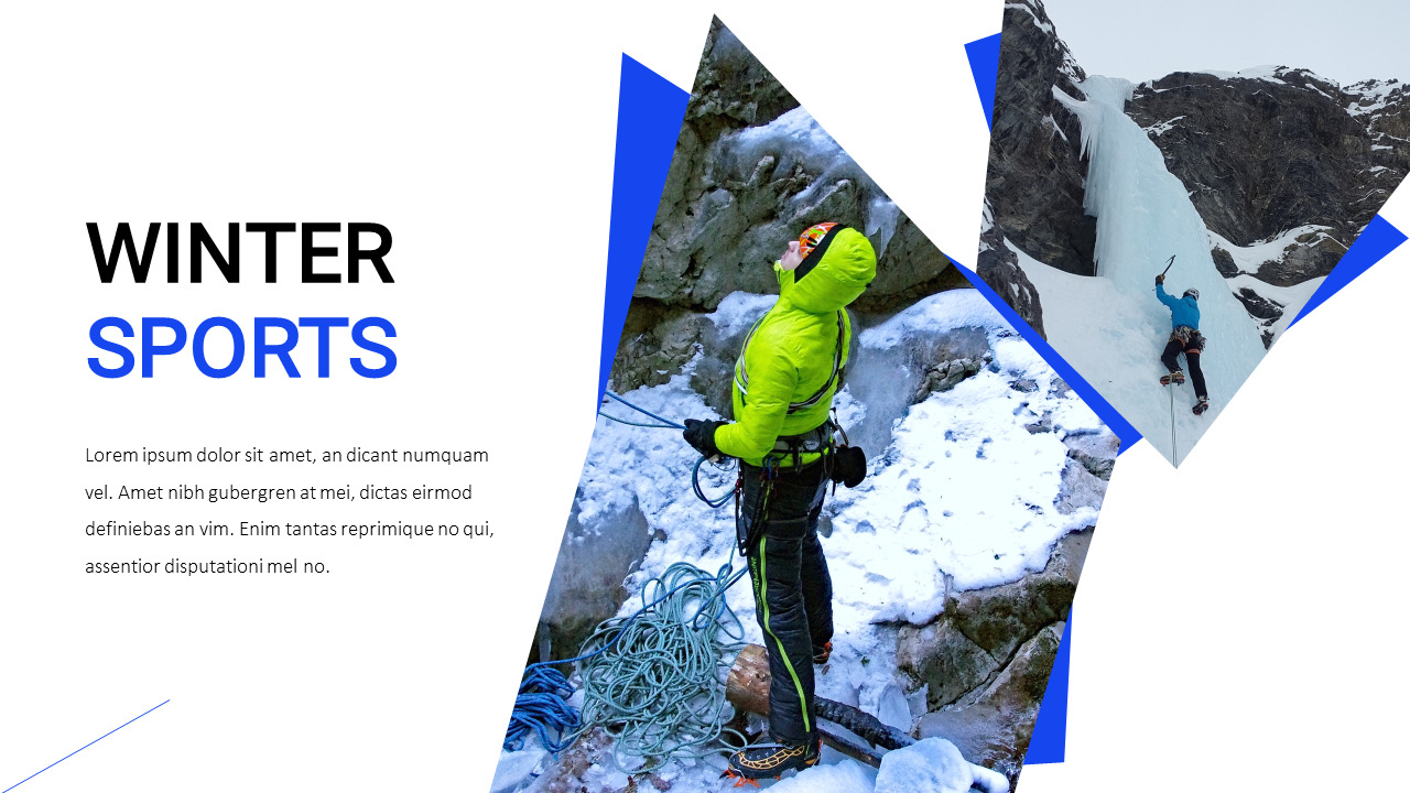 Ice Climbing Business Presentation PPT|Lifestyle|Templates