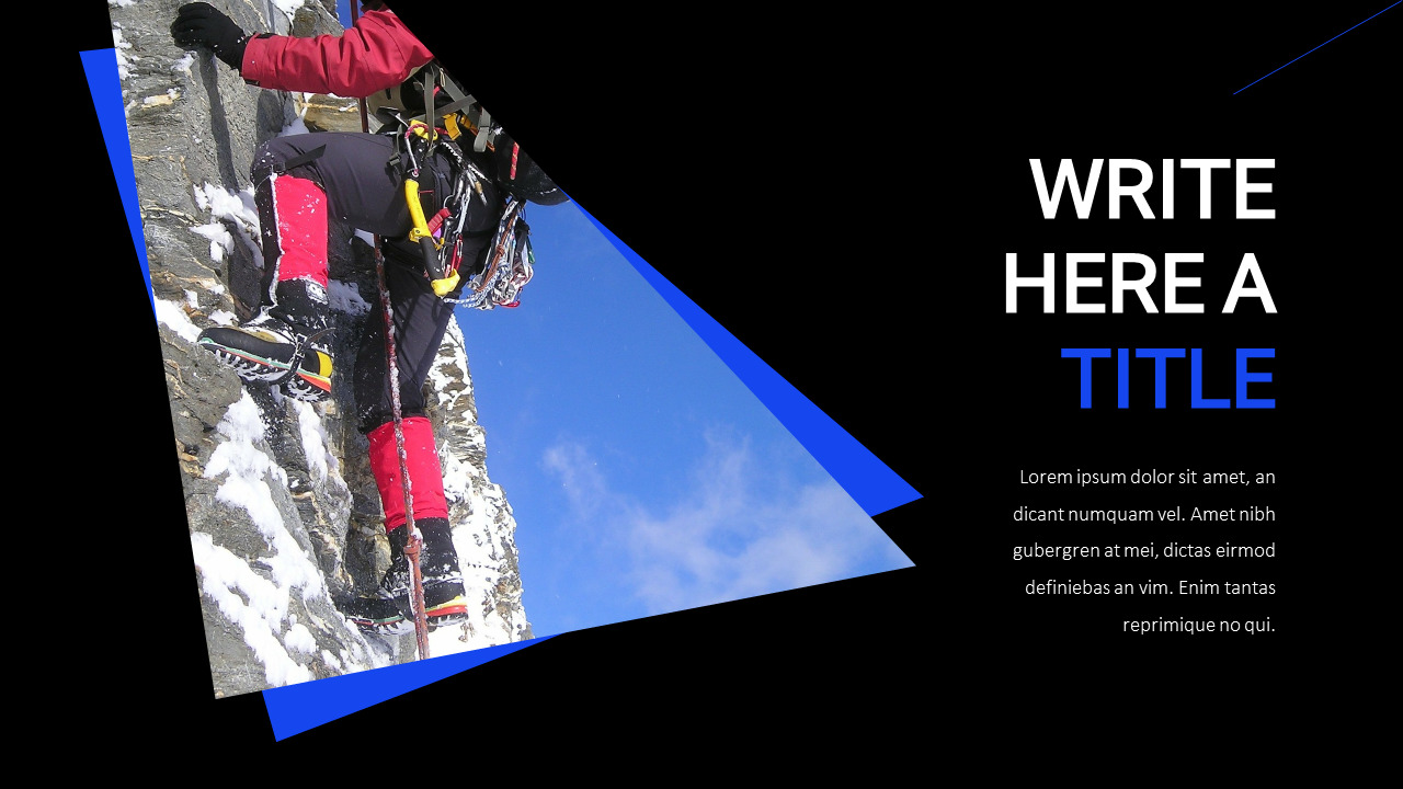 Ice Climbing Business Presentation PPT|Lifestyle|Templates