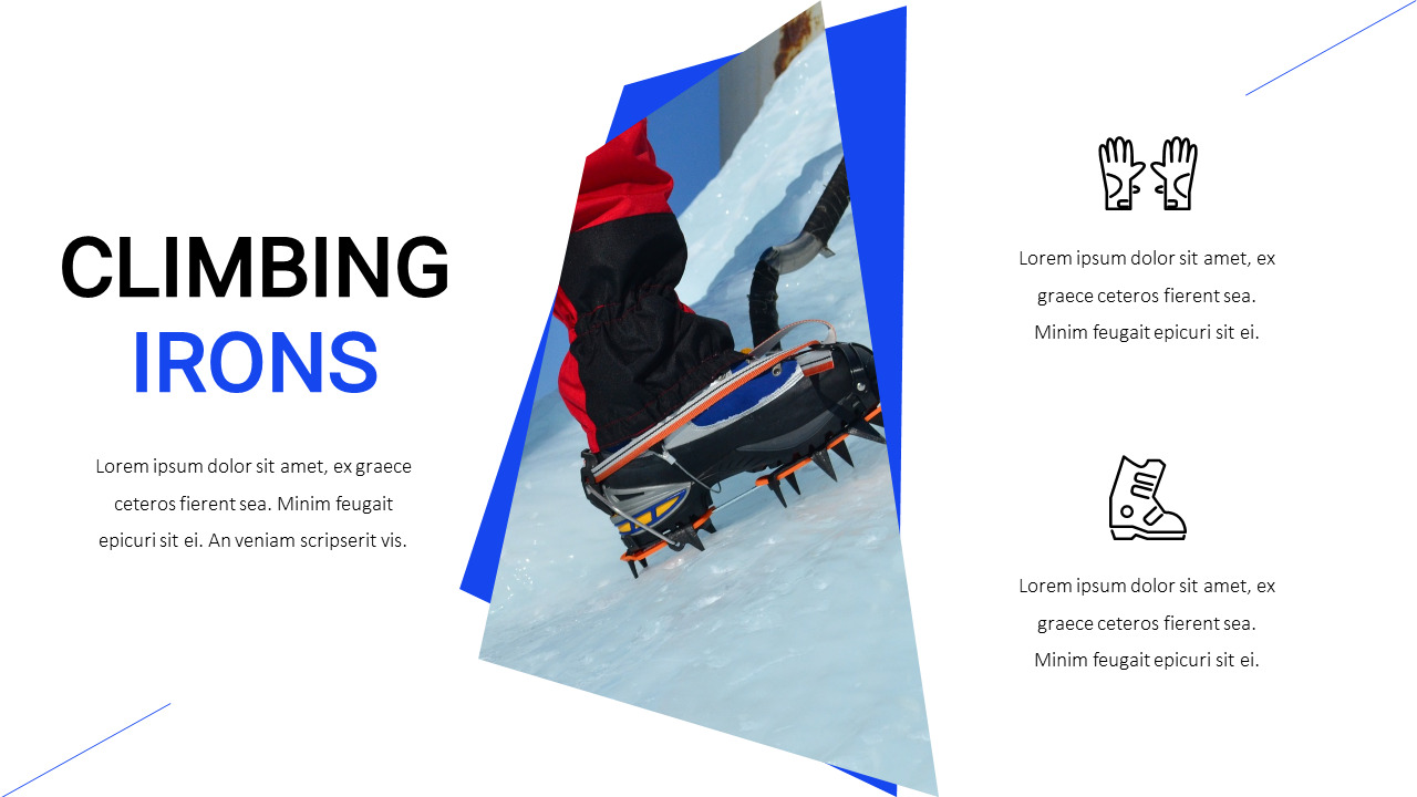Ice Climbing Business Presentation PPT|Lifestyle|Templates