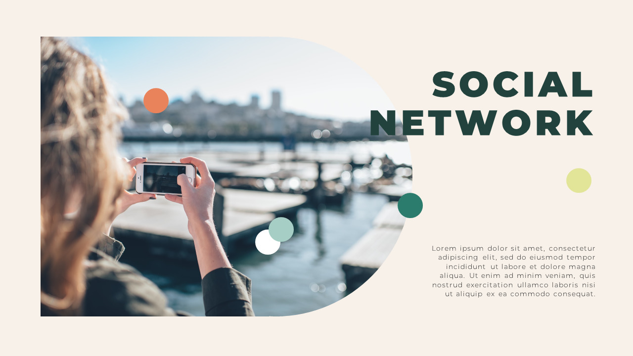 Social Network Simple PowerPoint Templates