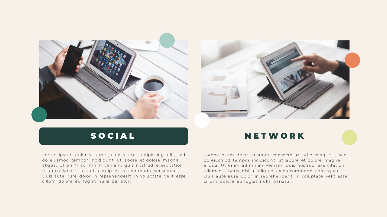 Social Network Simple PowerPoint Templates