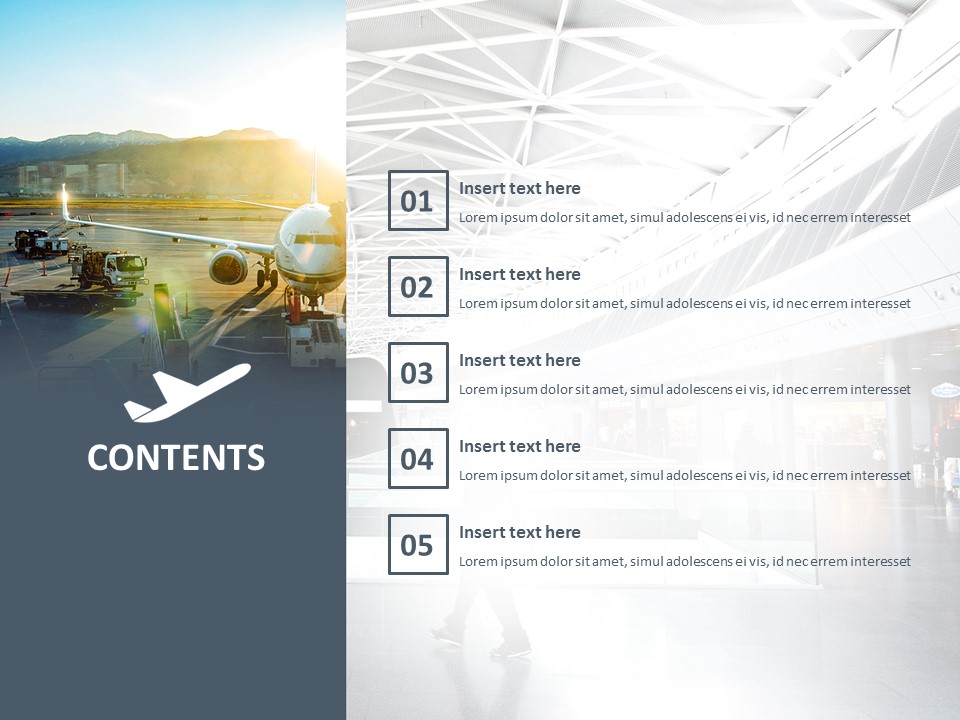 At the Airport - Free Design Template