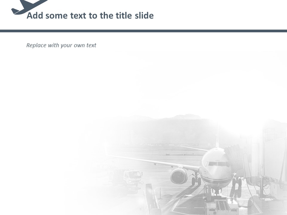 At the Airport - Free Design Template