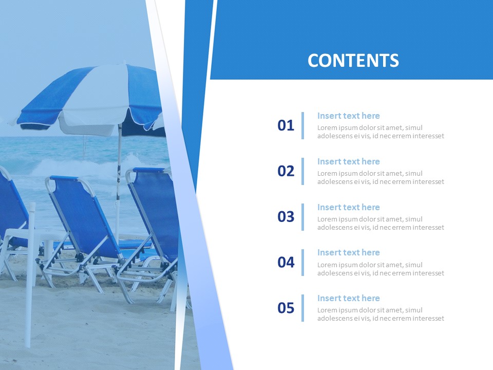 Beach Parasol - Free Powerpoint Sample