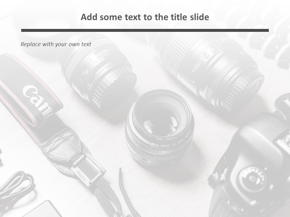 Free PPT Sample - Camera Equipment