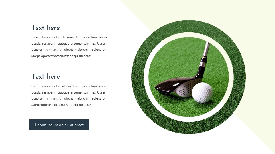 Golf Google Slides Template Design