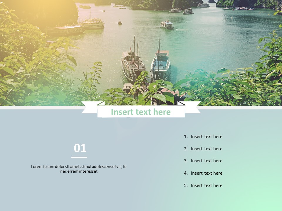 Ha Long Bay in Vietnam - Free PPT Template