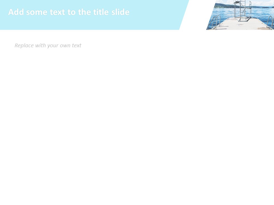 Swimming Pool in the Resort - Free PPT Template