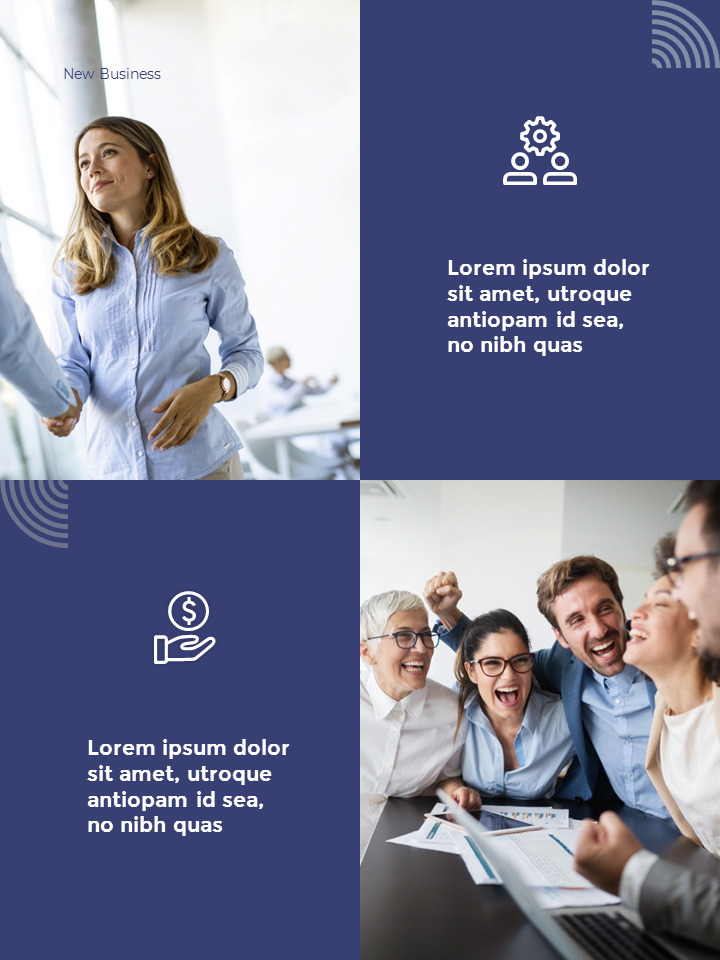 Start New Business Vertical Layout Template company profile template design