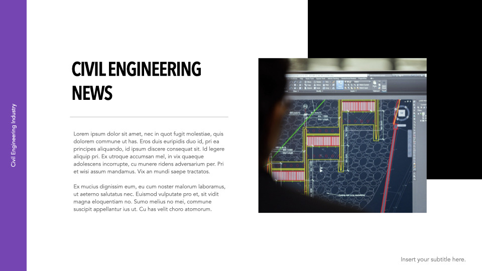 The Future of Civil Engineering Industry slide template|Business|Keynote